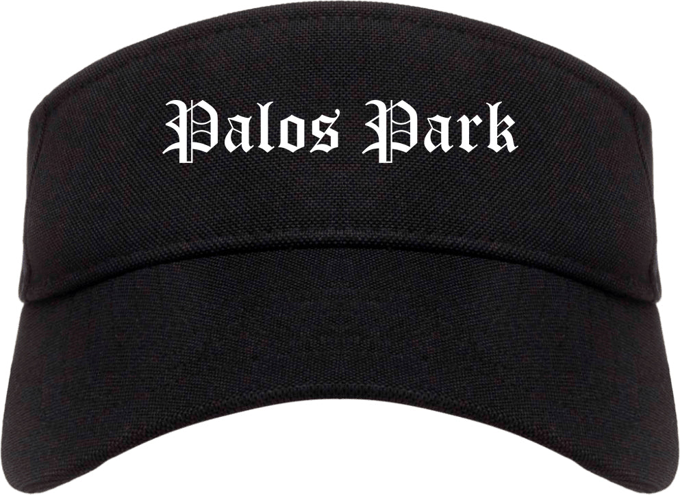 Palos Park Illinois IL Old English Mens Visor Cap Hat – Urban Gear