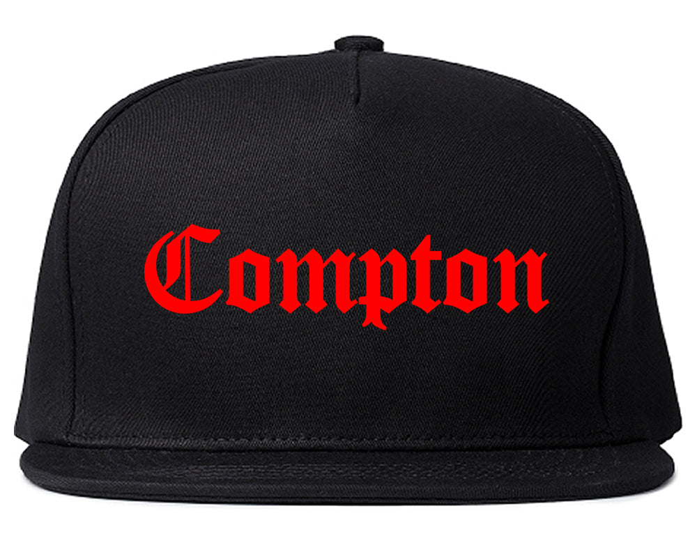RED Compton California Old English Mens Snapback Hat – Urban Gear